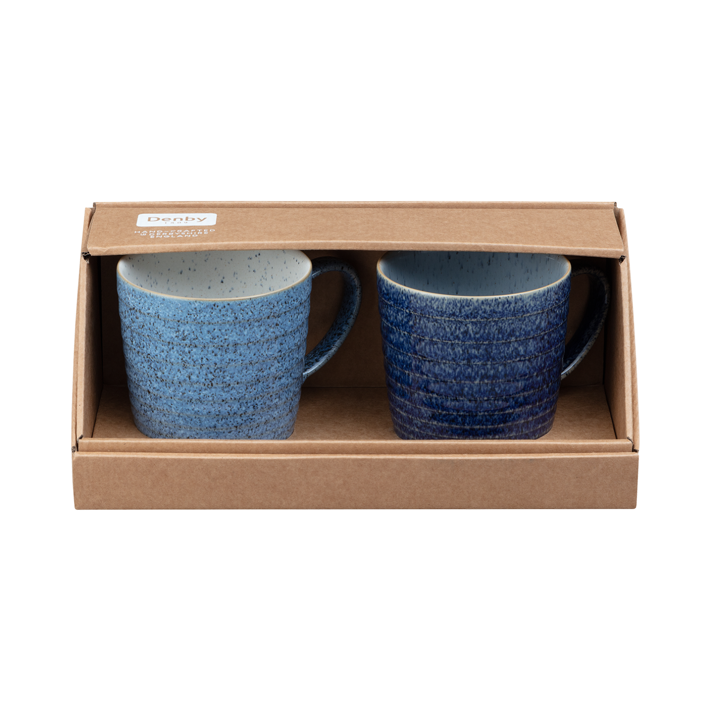Studio Blue Ridged Mugs - Set Of 2 – Denby