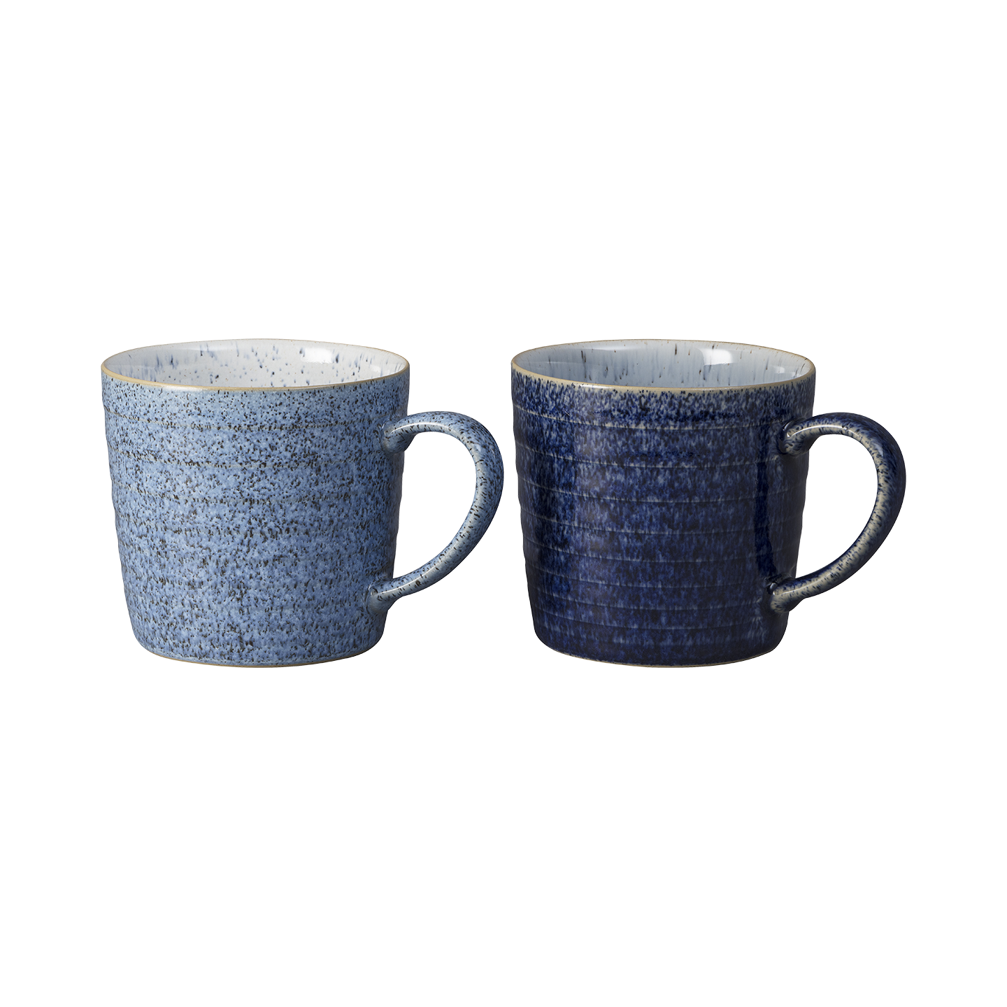 Studio Blue Ridged Mugs - Set Of 2 – Denby