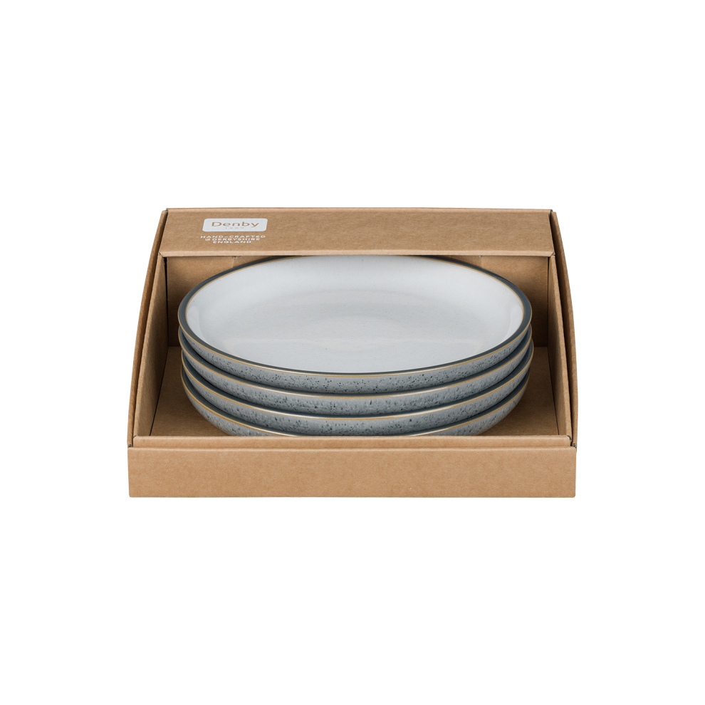 Studio Grey White Coupe Medium Plates - Set Of 4 – Denby